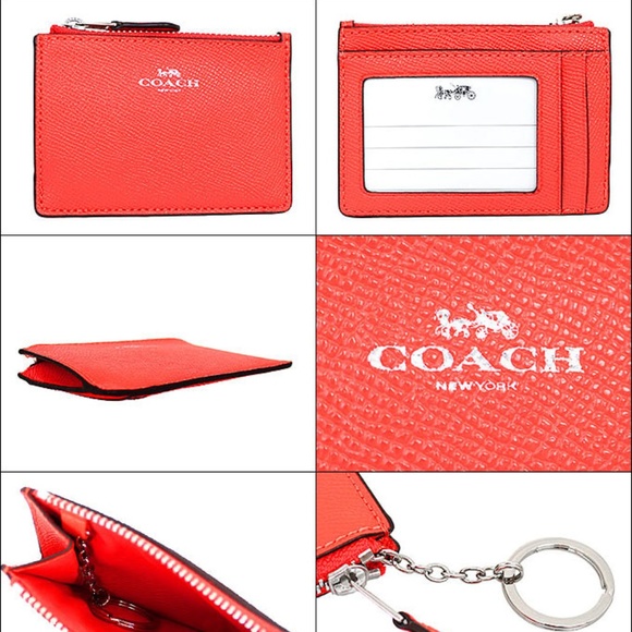 Coach | Bags | Nwt Coach Id Card Wallet Coin Purse Keychain Mini | Poshmark